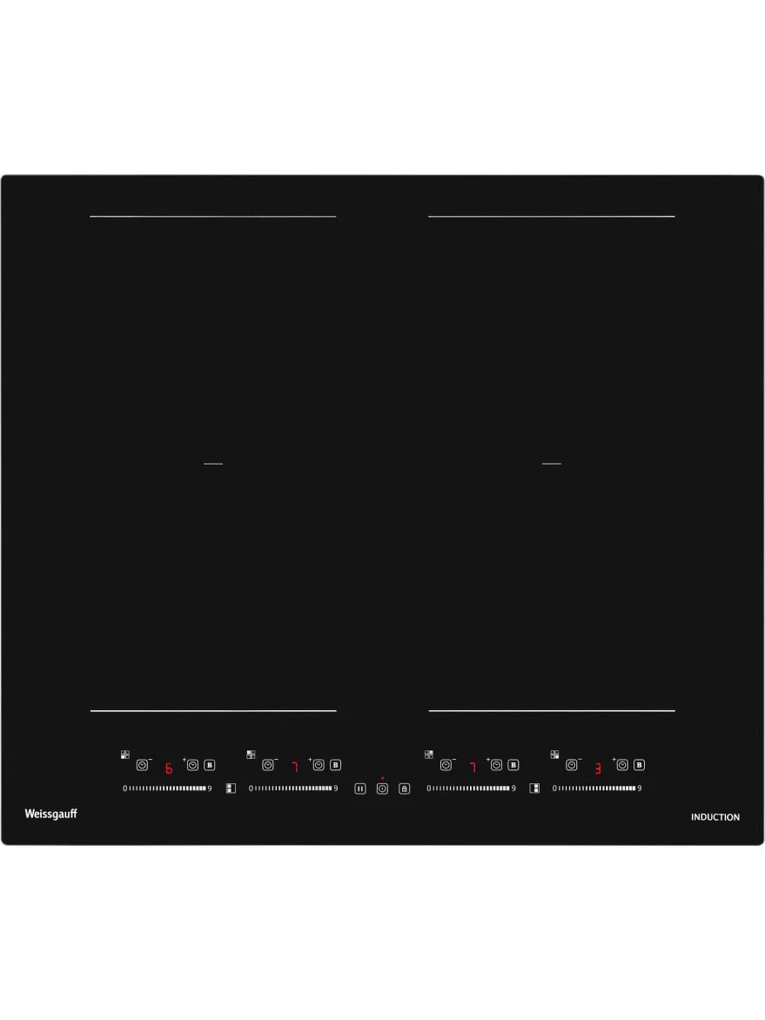 Индукционная варочная поверхность Weissgauff HI 644 Flex черный (431330)