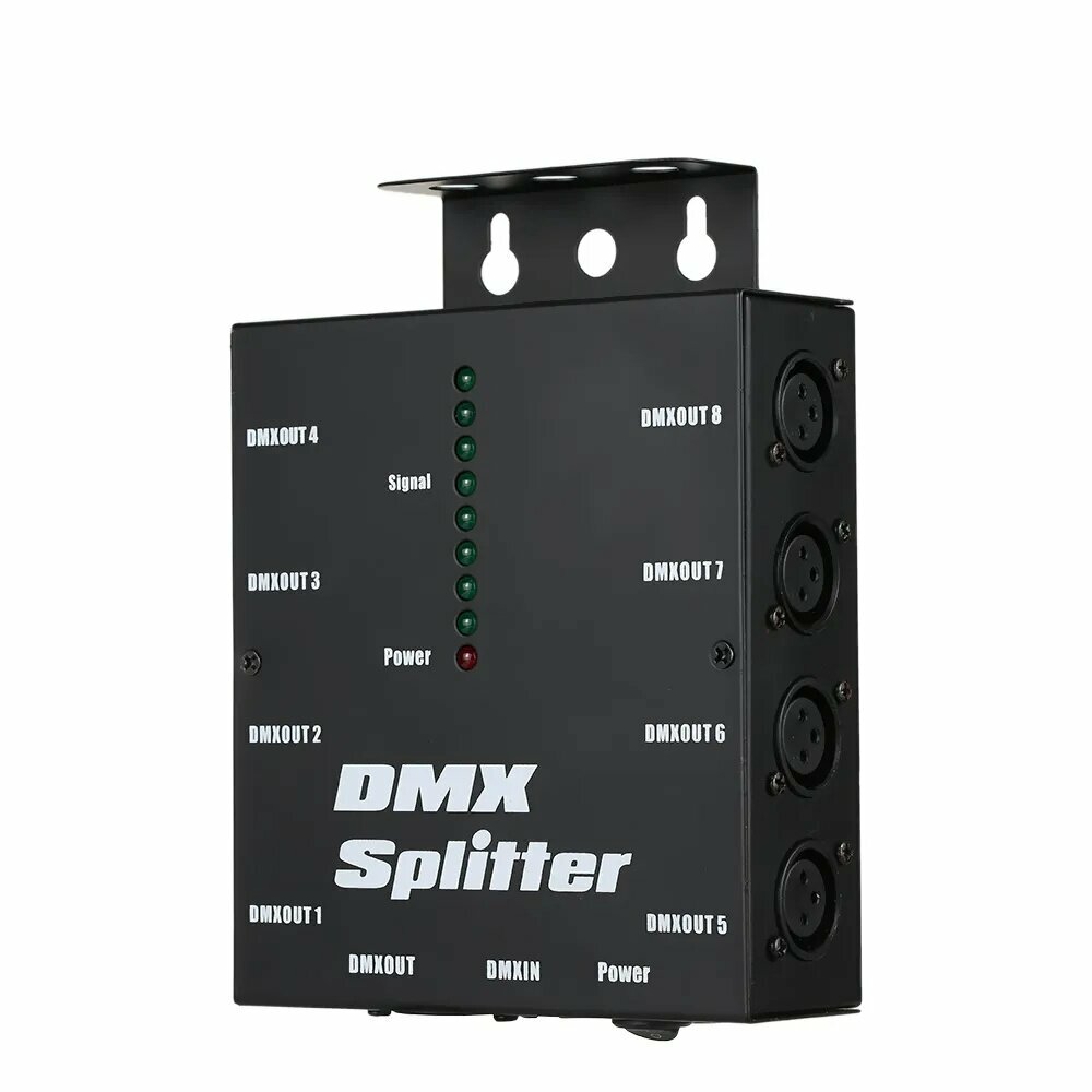 8-канальный оптический разветвитель DMX512 для клубов, вечеринок и сценического освещения