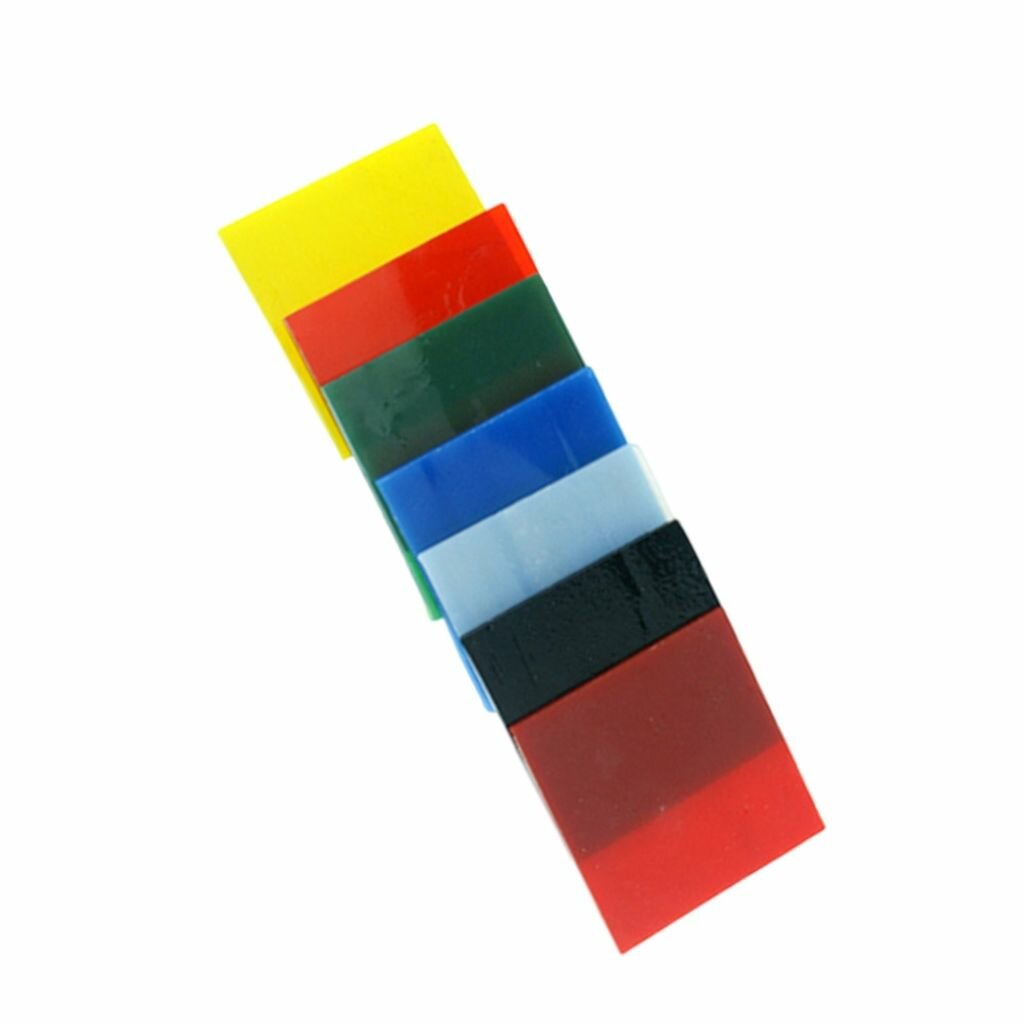 7-цветной круглый центральный расплавленный квадратный стеклянный лист