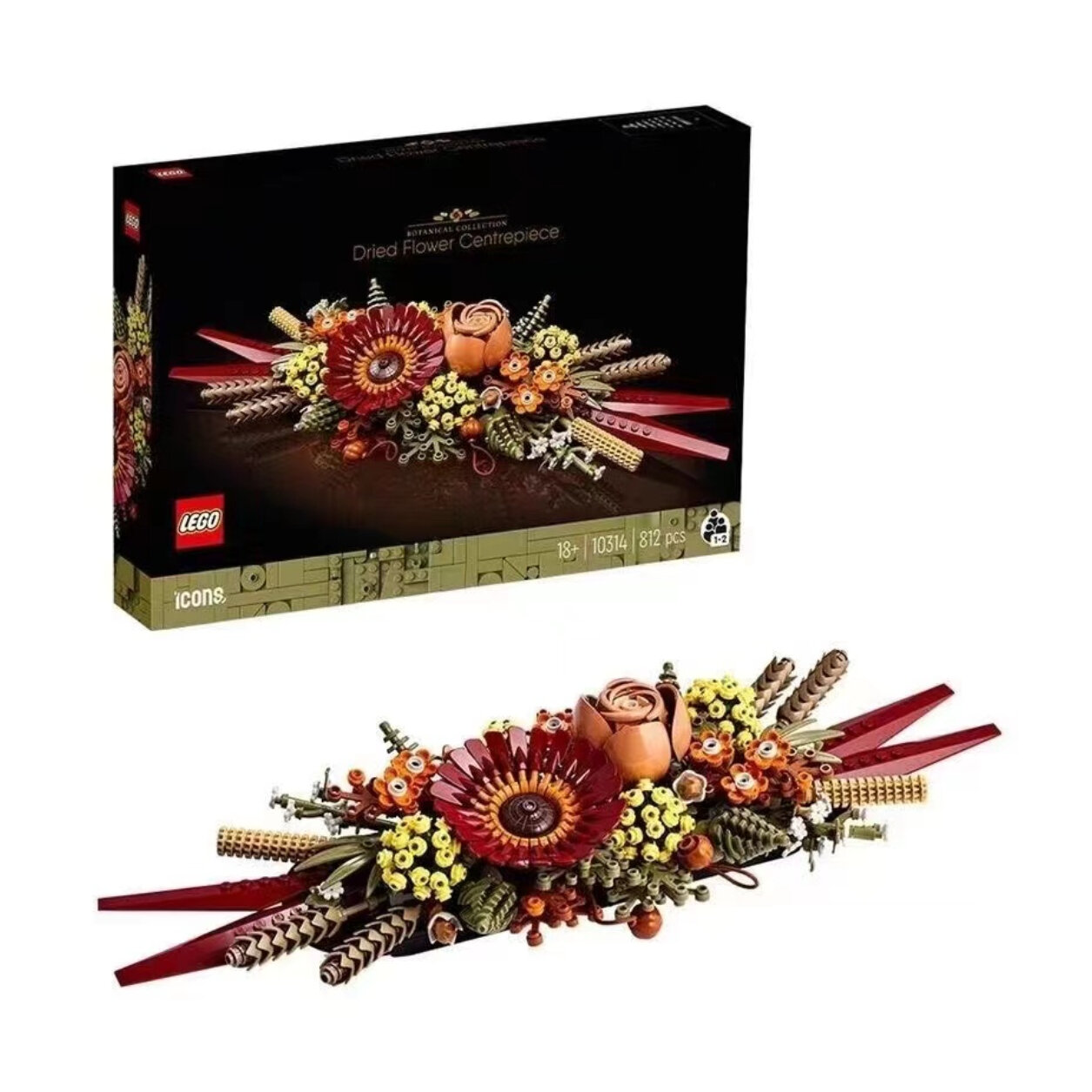 LEGO Icons Букет Консервированных Цветов Конструктор 812 шт. 10314 null