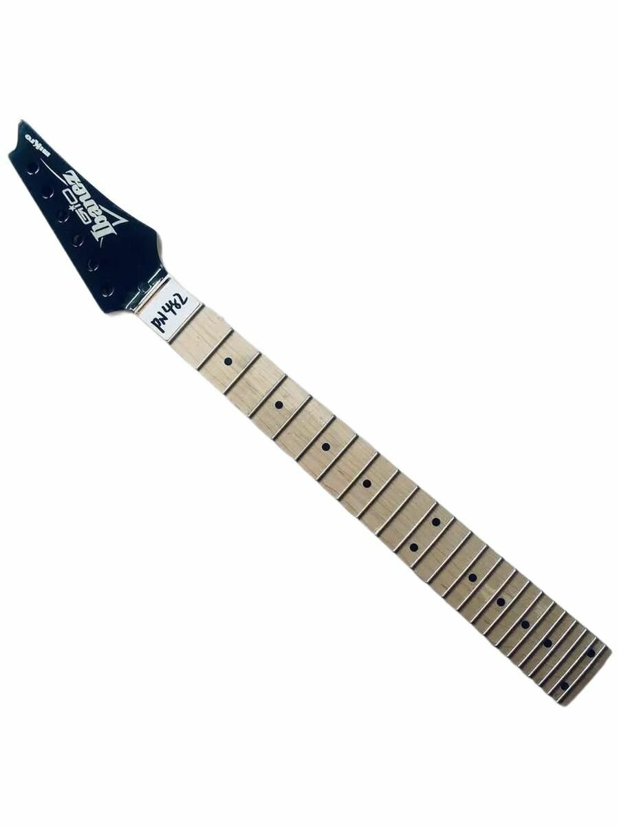 Миниатюрный гриф для электрогитары ST, Ibanez, черная головка грифа, кленовая накладка, 24 лада, Mini-версия, с незначительными дефектами поверхности