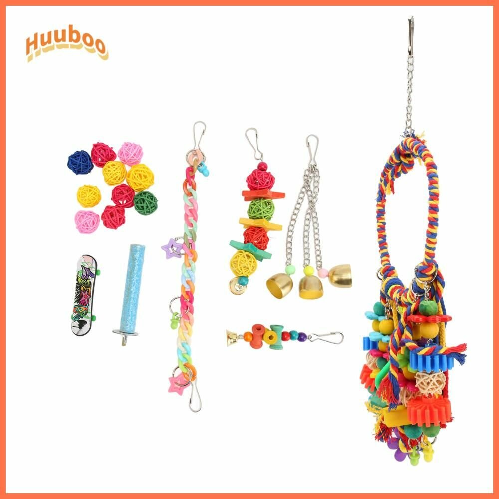 Игрушки для попугаев, Многофункциональные качели для домашних птиц, для игры и активности