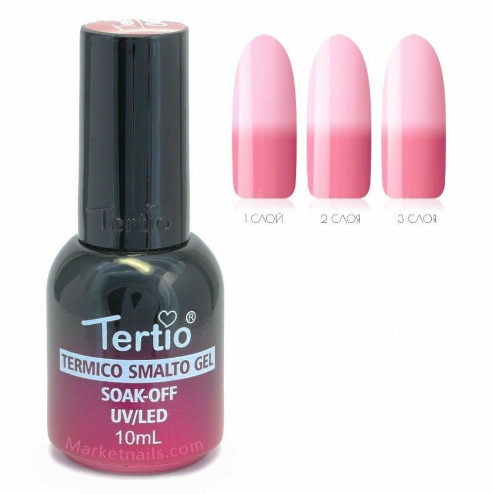 Tertio Термо Гель лак №017- 10 мл Розовый