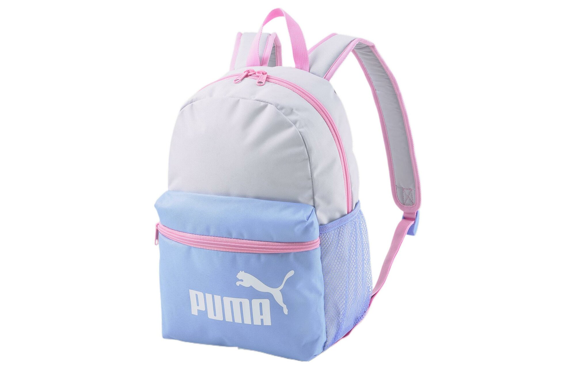 Рюкзак женский PUMA маленький полиэстеровый, фиолетовый и розовый, размер S EU