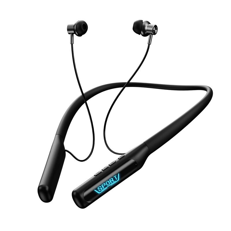 Накладные беспроводные наушники Bluetooth с шумоподавлением ENC, Bluetooth 5.4, цифровым дисплеем, многорежимным