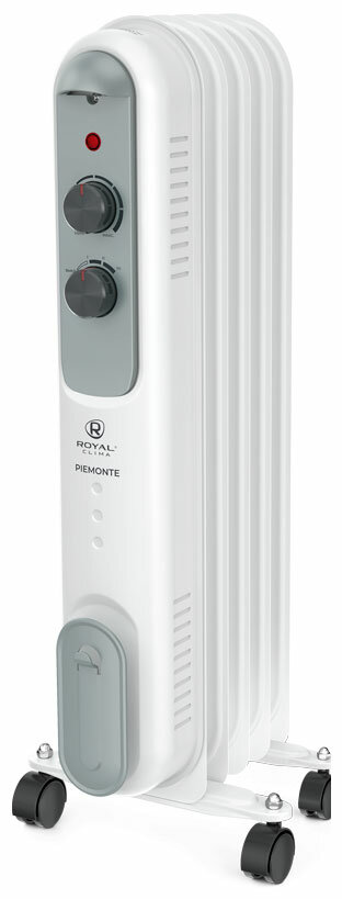 Обогреватель Royal Clima ROR-P5-1000M, регулировка мощности, защита от перегрева, легкий, компактный