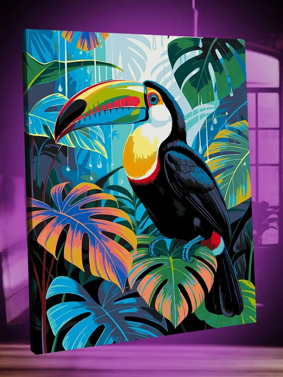 Картина по номерам Тукан