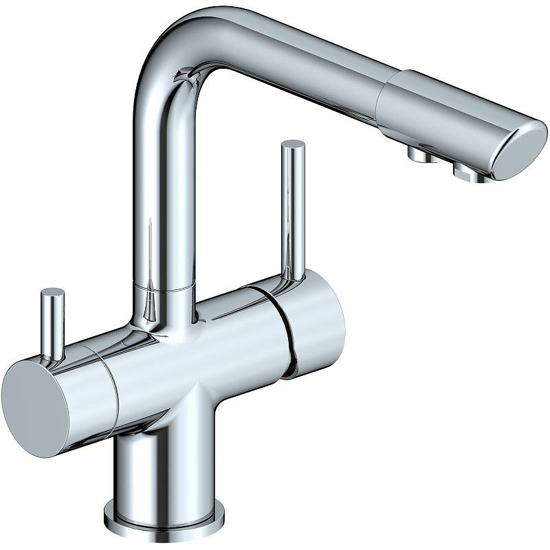 Смеситель для кухни Koller Pool Design Plus DS09000F хром, с краном для питьевой воды, рычажный, латунь