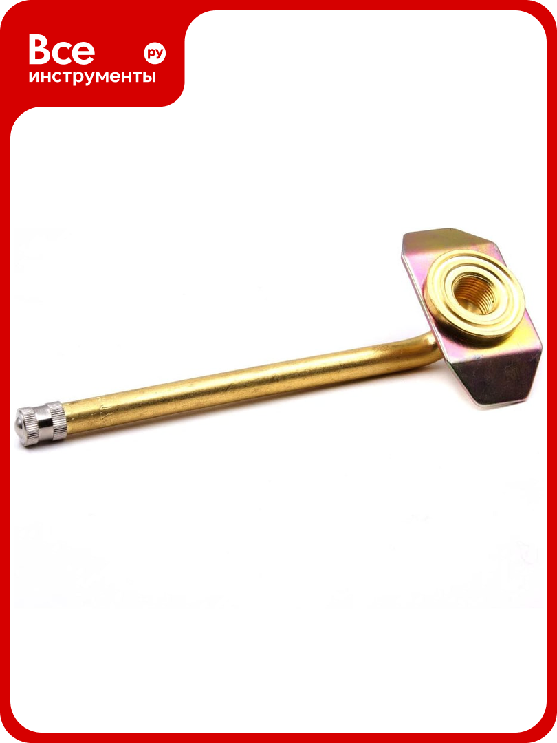 Вентиль HQ-mech TR1078A накручиваемый для грузовых шин с камерой, сельхоз и спецтехники, V12-V8, латунь УТ000003209