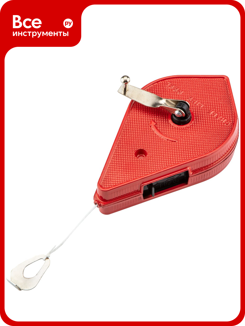 Разметочный шнур в металлическиом корпусе, 15 м Top Tools 30C615, 1,2 мм, надежный