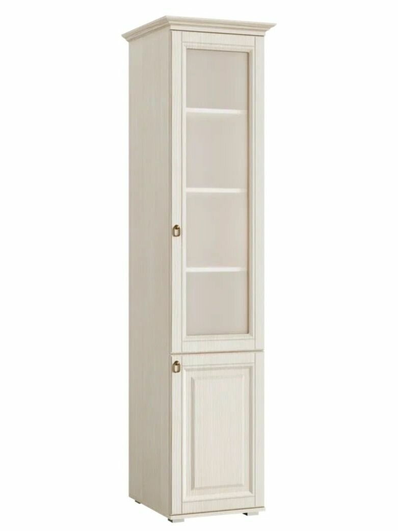 Пенал Престиж-1 со стеклом 45 см. Сандал светлый