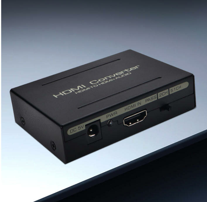 HDMI аудио разветвитель HDMI В HDMI + аудио + SPDIF + R / L конвертер аудиосигнала