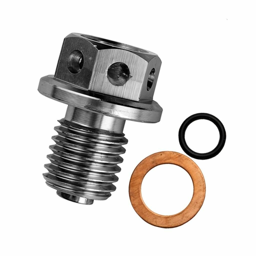 Гайка сливной пробки из термостойкого алюминия M14x1.5 с магнитным масляным болтом