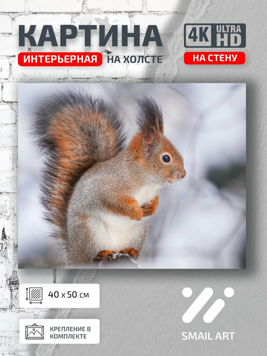 Картина на холсте интерьерная 40 на 50 на стену Зима Mood для студии атмосфера интерьер