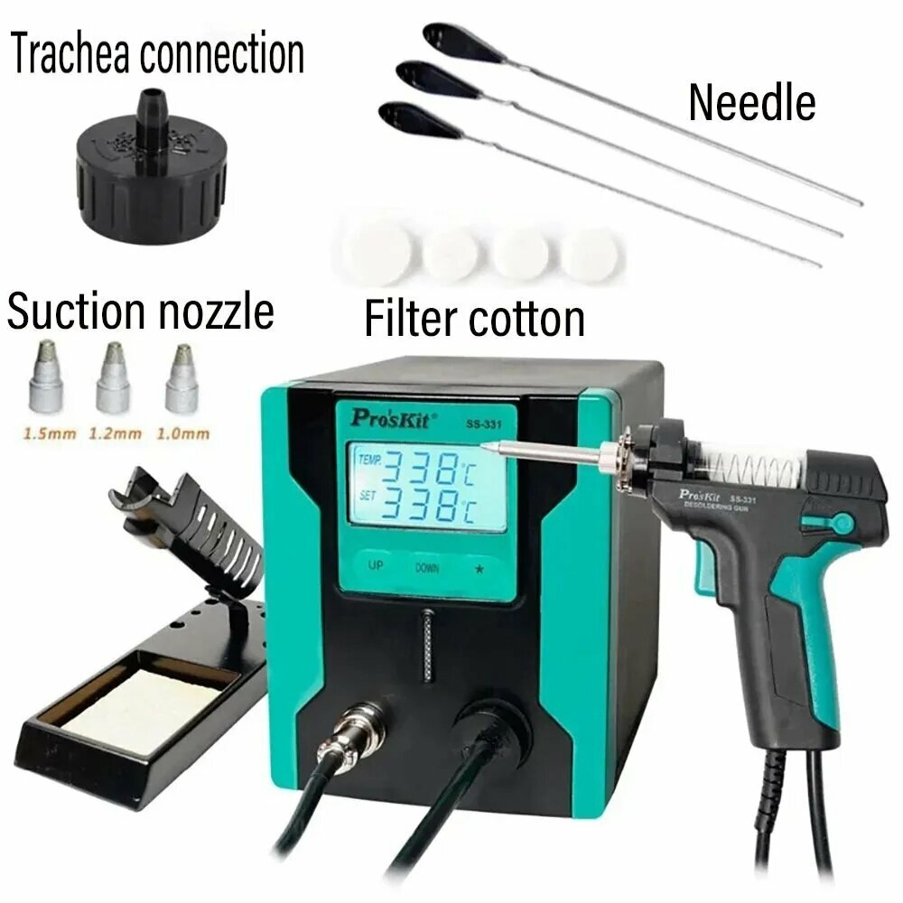 Pro'sKit Паяльная станция, Керамический нагреватель, 1 предметов