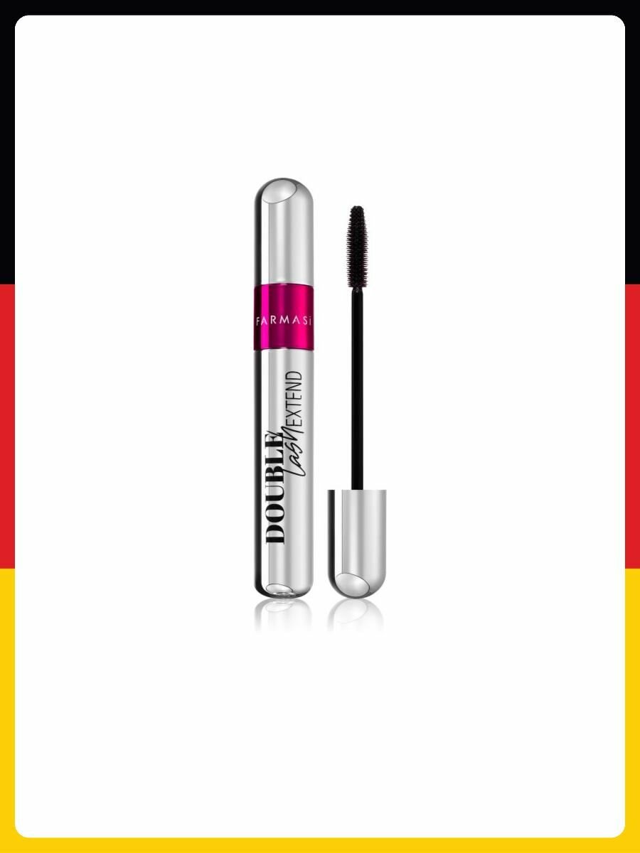 Тушь для ресниц Farmasi Double Lash Extend Mascara for longer, more curved and fuller eyelashes Black, 12 мл
