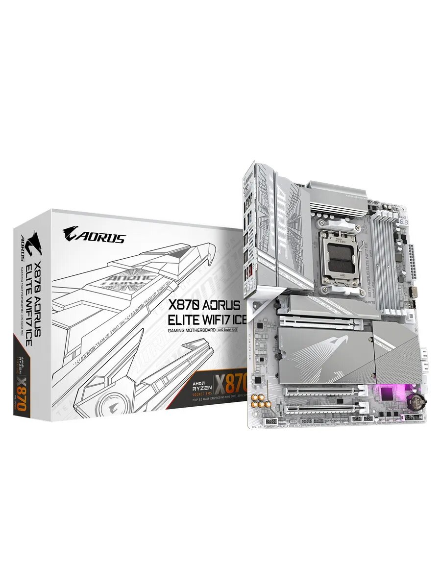Материнская плата X870 ELITE WF7 ICE AM5 AMD X870 ATX