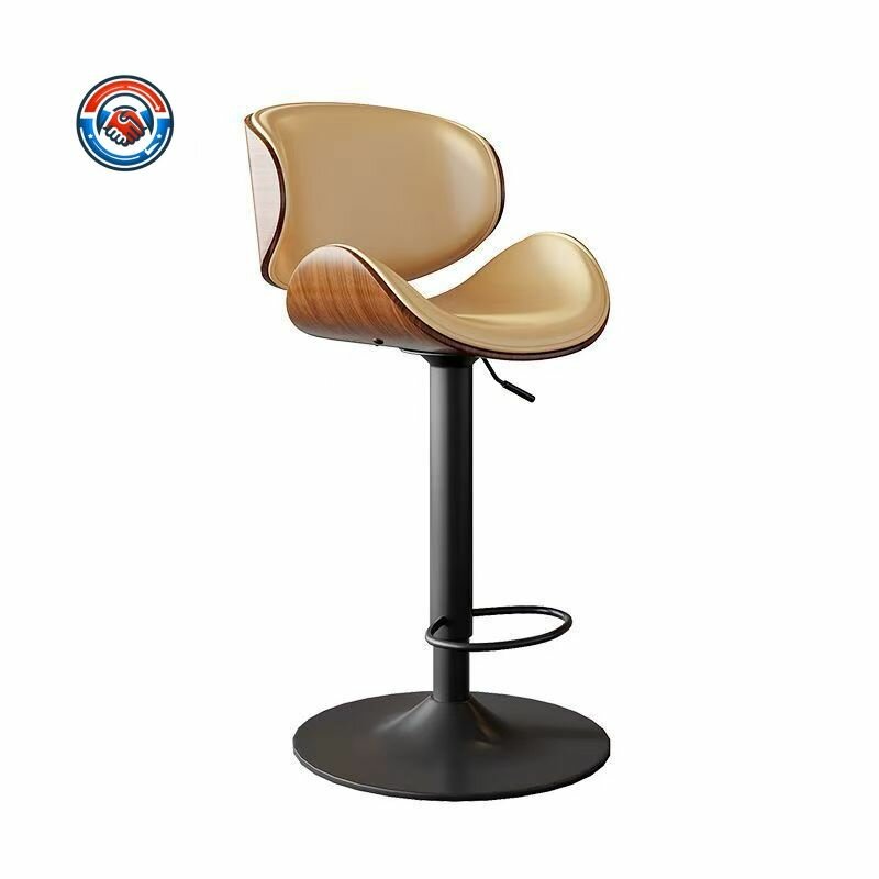 Барный стул 60–80 см с регулировкой высоты, эргономичной спинкой и широким сиденьем — для кухни, кафе, ресторана