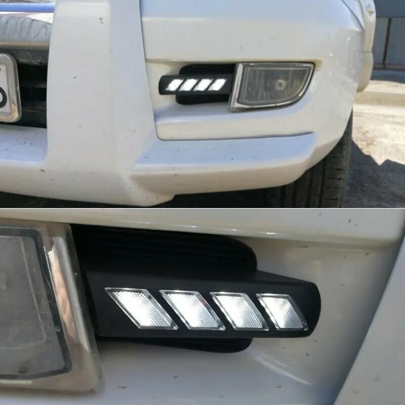 Фары автомобильные, Огни дневные ходовые, 2 шт, арт. Toyota Prado 120 FJ120 2003-2009