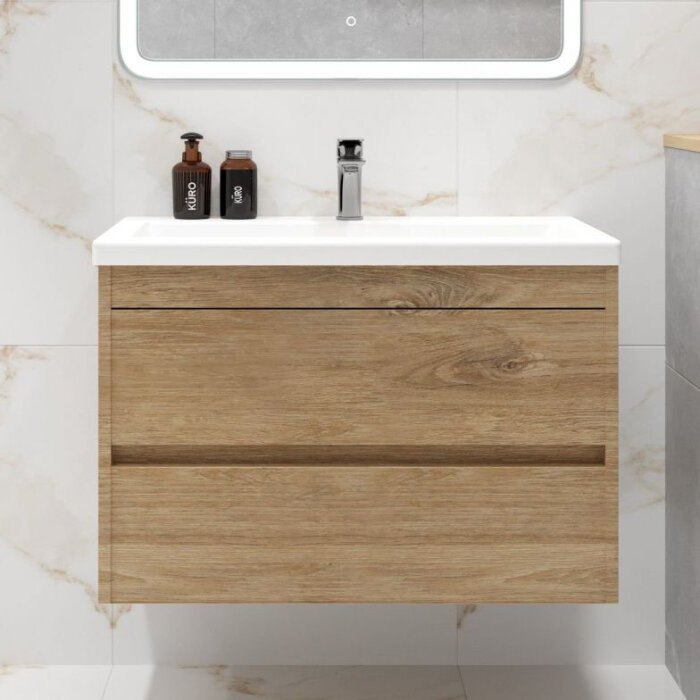 Тумба для комплекта Art&Max Family-M, 75, подвесная, дуб харбор золотой