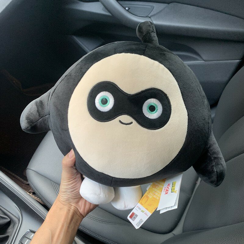 Мягкая игрушка «Вечеринка с яичными вафлями» желтого цвета, антистрессовая кукла в виде яичной вафли, кукла «Трудовой лагерь», черное яйцо