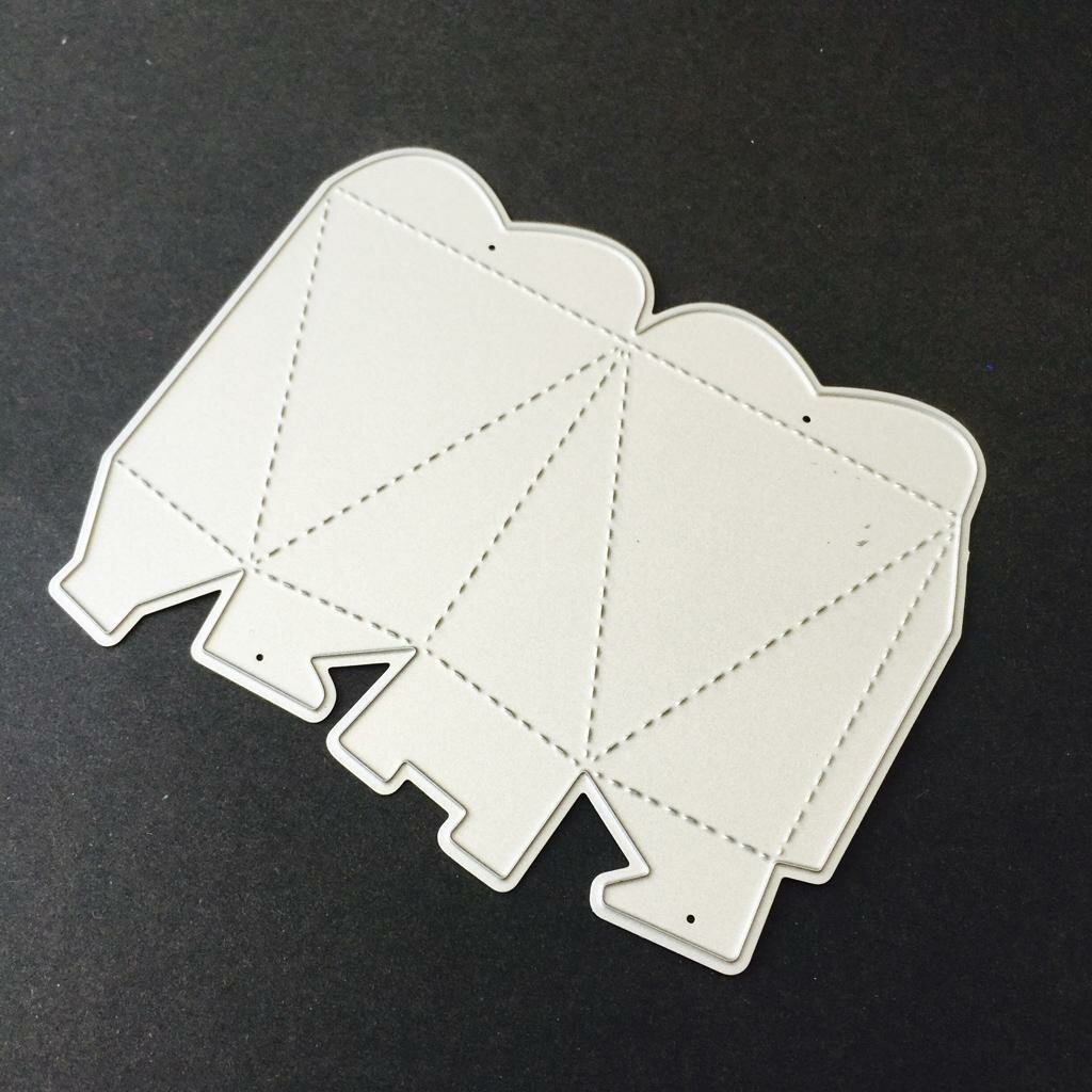 Сердечко трафарет для вырубки, Серебро - M