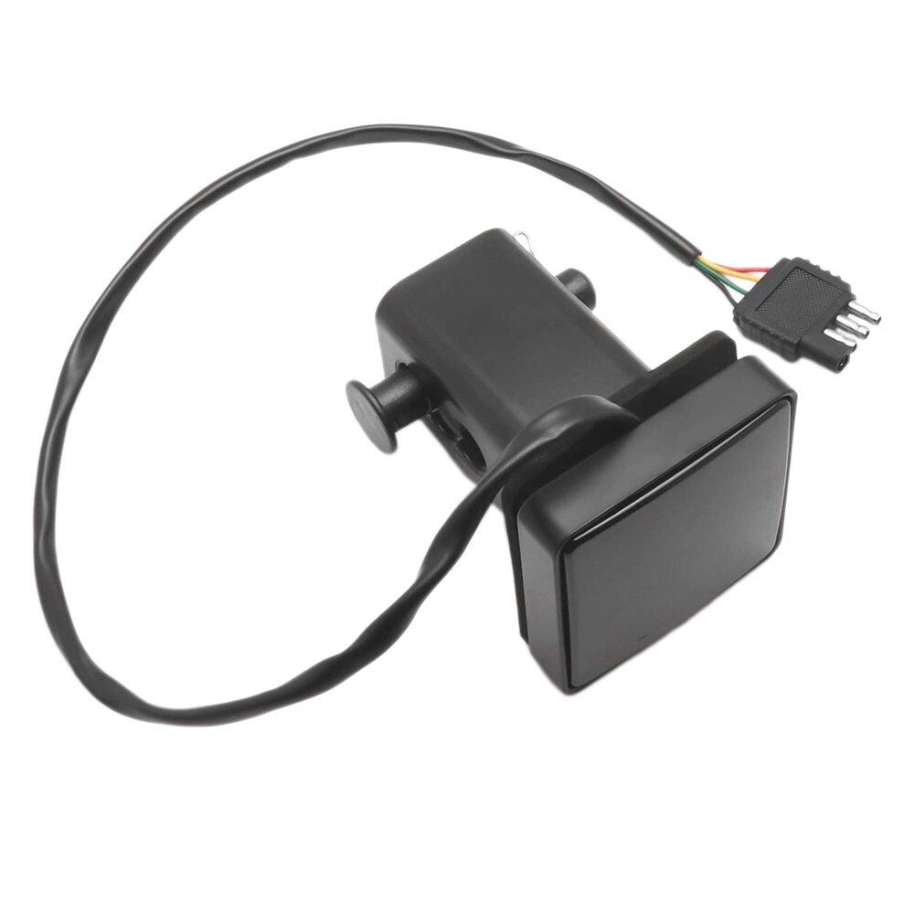 2-дюймовый дымчатый стоп-сигнал с 15 светодиодами, крышка фаркопа, подходит для буксировки и перевозки прицепа с креплением 12 В