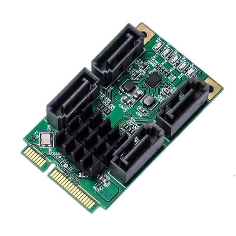 4-портовый SATA-контроллер Mini PCIe, Одиночная карта