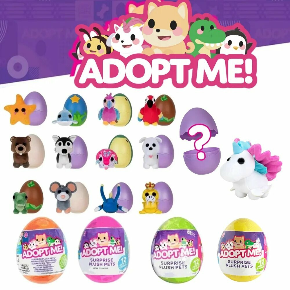 Adopt Me! Brands Игрушка-сюрприз : Плюшевые игрушки животных