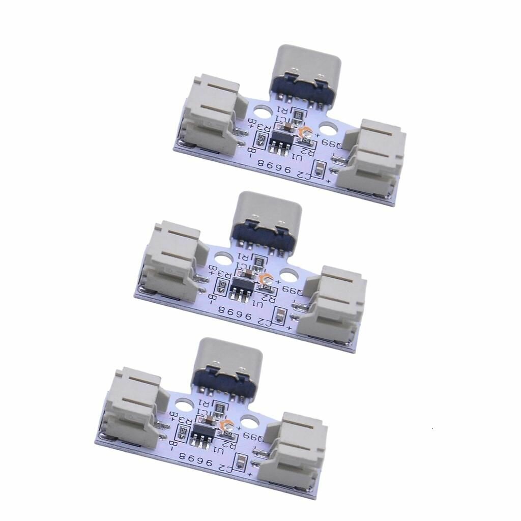 3 модуля зарядки литиевых аккумуляторов типа C3.7V с интерфейсом USB для