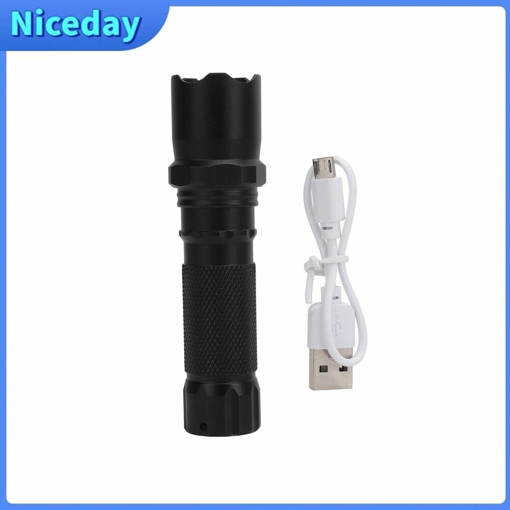 Мини светодиодный фонарик, USB, перезаряжаемый, алюминиевый, 3 режима, супер яркий, для домашнего использования