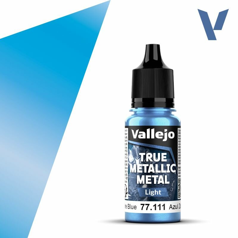 Акриловая краска для моделирования - Vallejo True Metallic Metal - Sapphire Blue (Light)