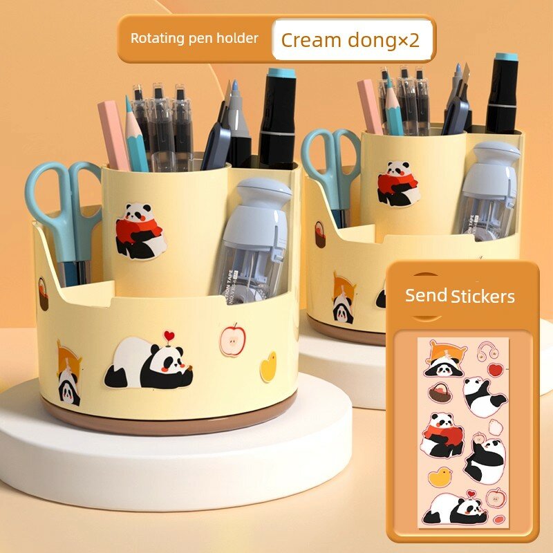 Подставка для ручек Deli, вращающаяся на 360 градусов, многоуровневая, с большой вместимостью, для учеников начальной