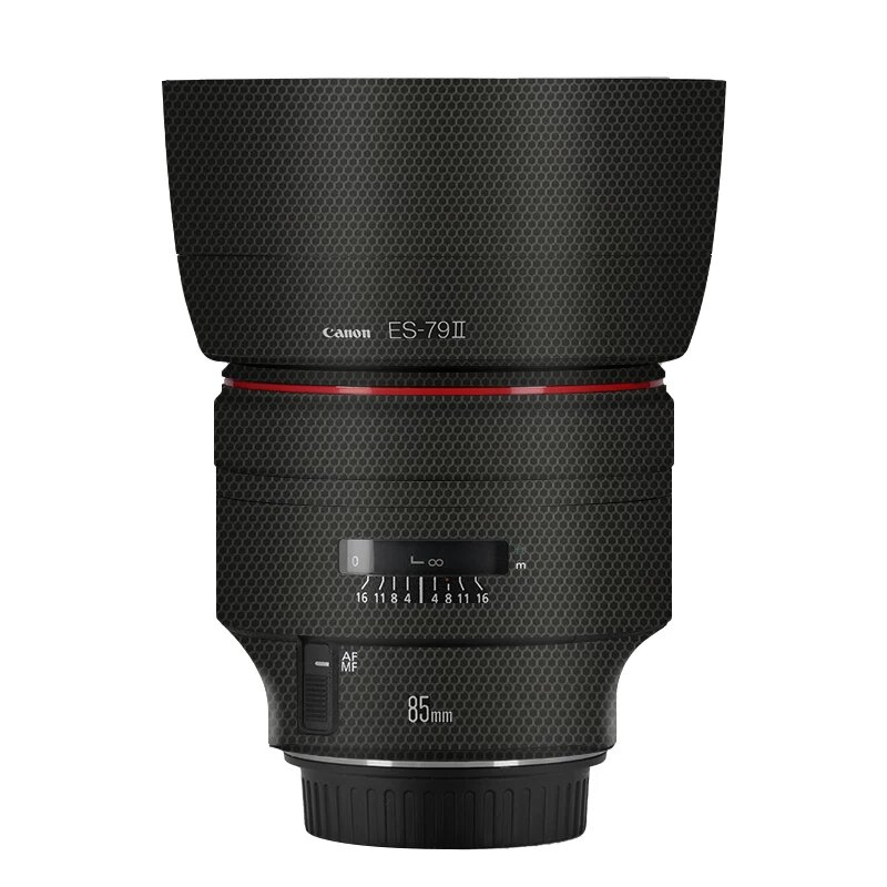 Картонная пленка Canon EF85 F1.2 II с 3M клеем - Паттерн Матрица, черный цвет