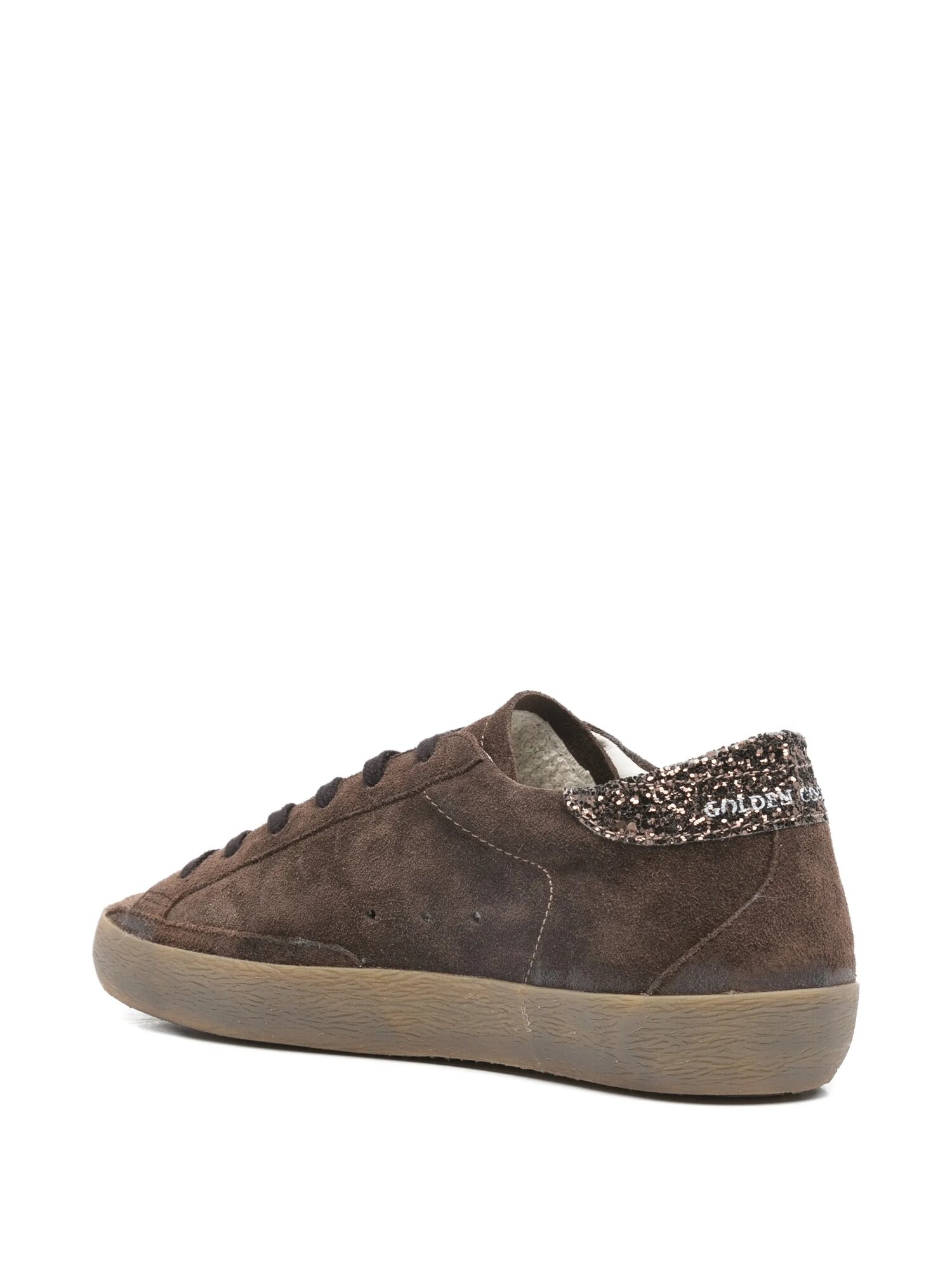 Кроссовки Golden Goose Super-Star, размер 39, коричневый/серый/оранжевый — фото 1