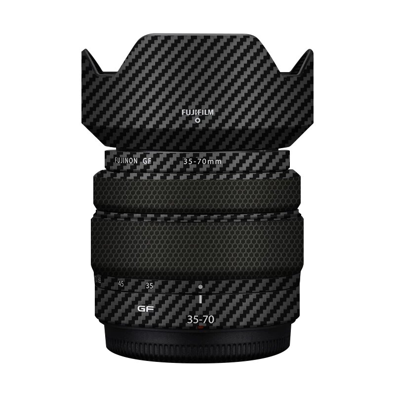 3M Fujifilm GF35-70 Защитная пленка для объектива - Черная фактура карбонового волокна для зеркальной камеры