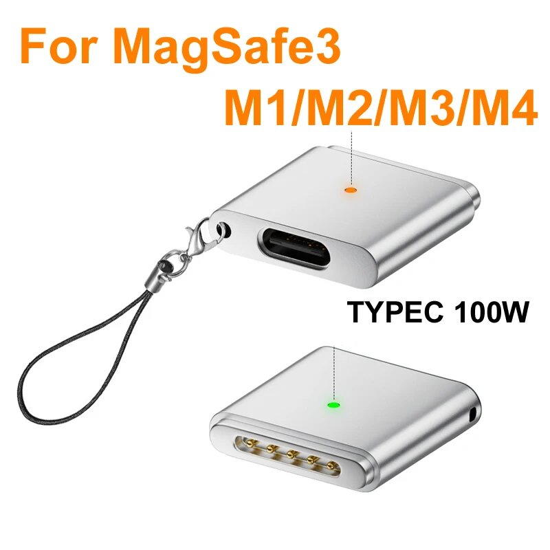 Адаптер USB Type-C в MagSafe 3 100Вт For Magsafe3