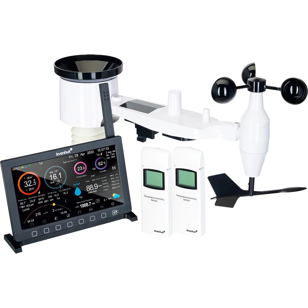 Метеостанция Levenhuk Wezzer PRO LP500 83221 датчик Wi‑Fi, система измерения давления, температуры и влажности