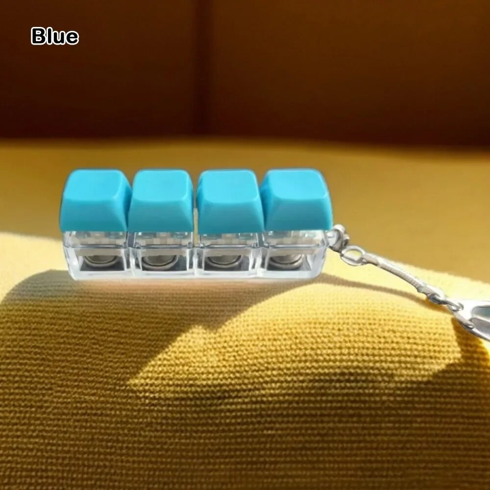 3/4/9 клавиш антистресс кнопка-кликер колпачок брелок для ключей на палец колпачки для клавиатуры игрушка DIY клавиатура-кликер игрушка для взрослых для облегчения