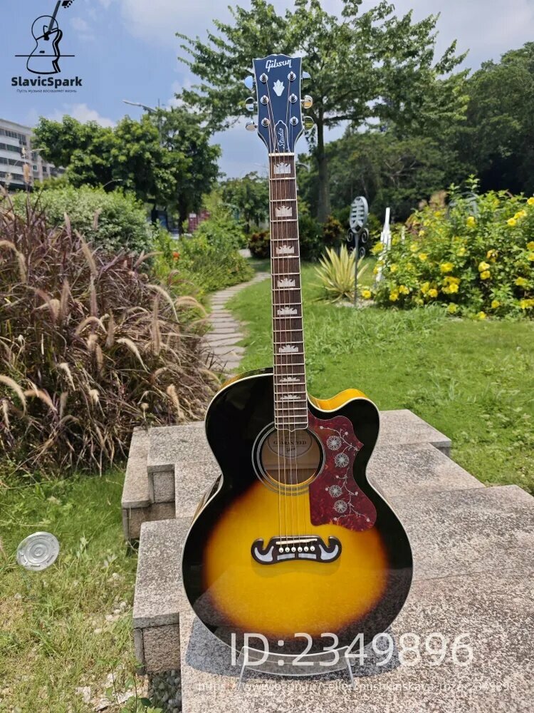 Акустическая гитара Полуакустическая gibsonmujita 6-струнная, корпус Ель 4/4