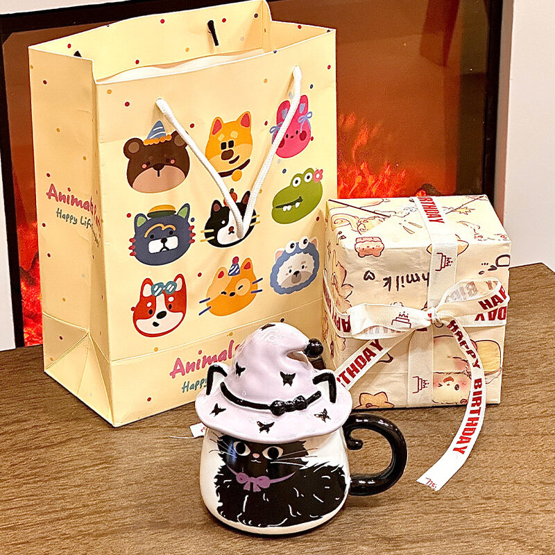 Подарок на день рождения для девочек, практичный небольшой презент, высокая эстетическая ценность, милая керамическая кружка, изысканный подарок для лучших подруг.