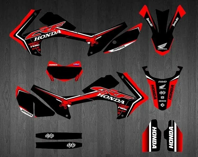 Использование графических пакетов HONDA 17-20 CRF250L 2017 2018 2019 2020 Наклейка для мотоциклов