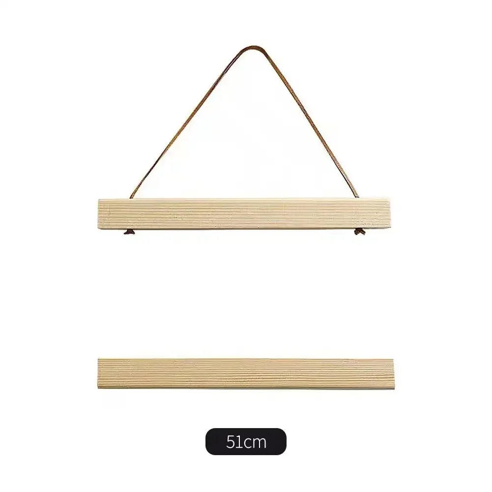 Деревянные магнитные рамки для постеров из тикового дерева Бежевый, Pine Wood 51cm