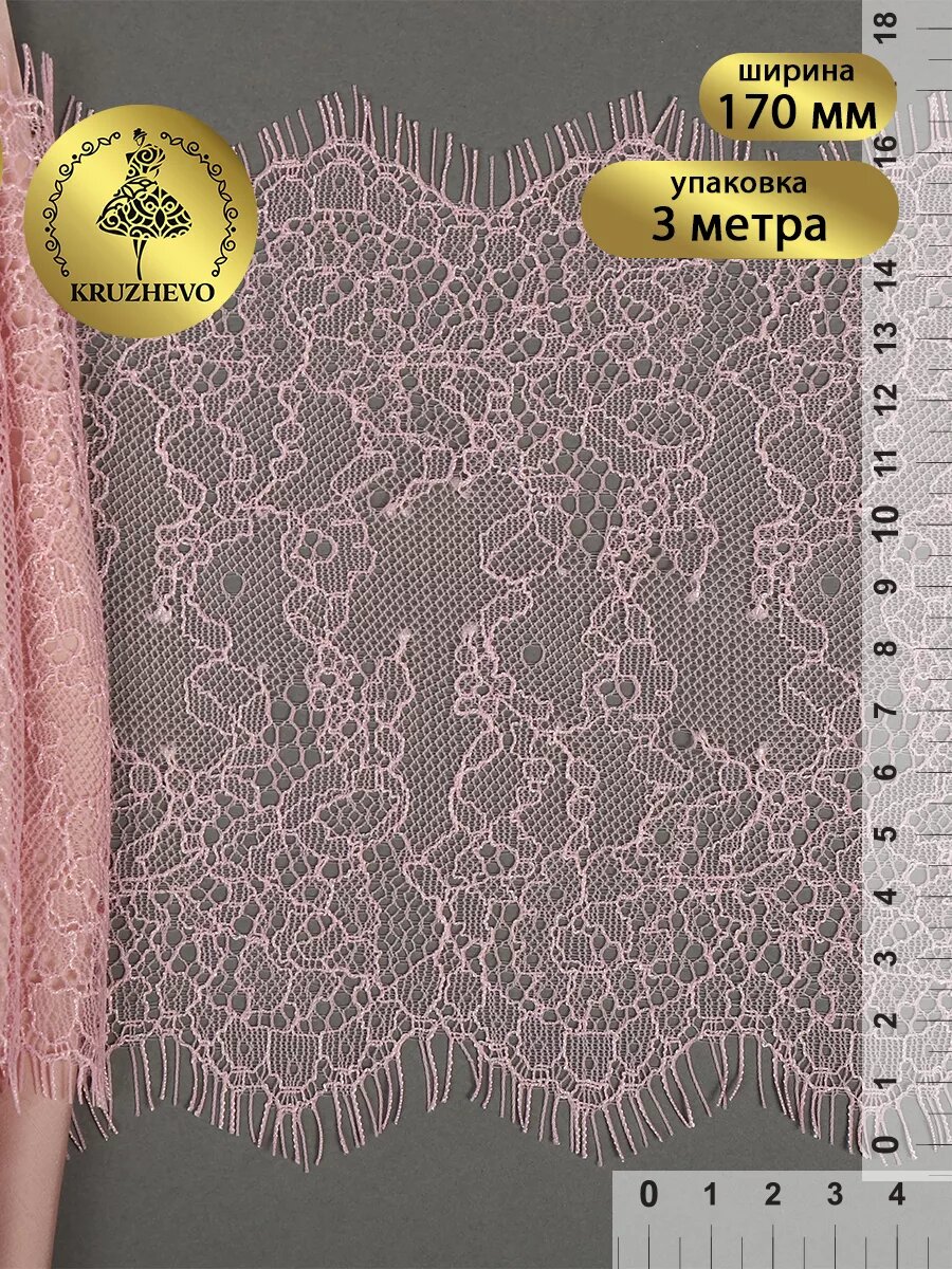 Кружево реснички 170 мм 3 м