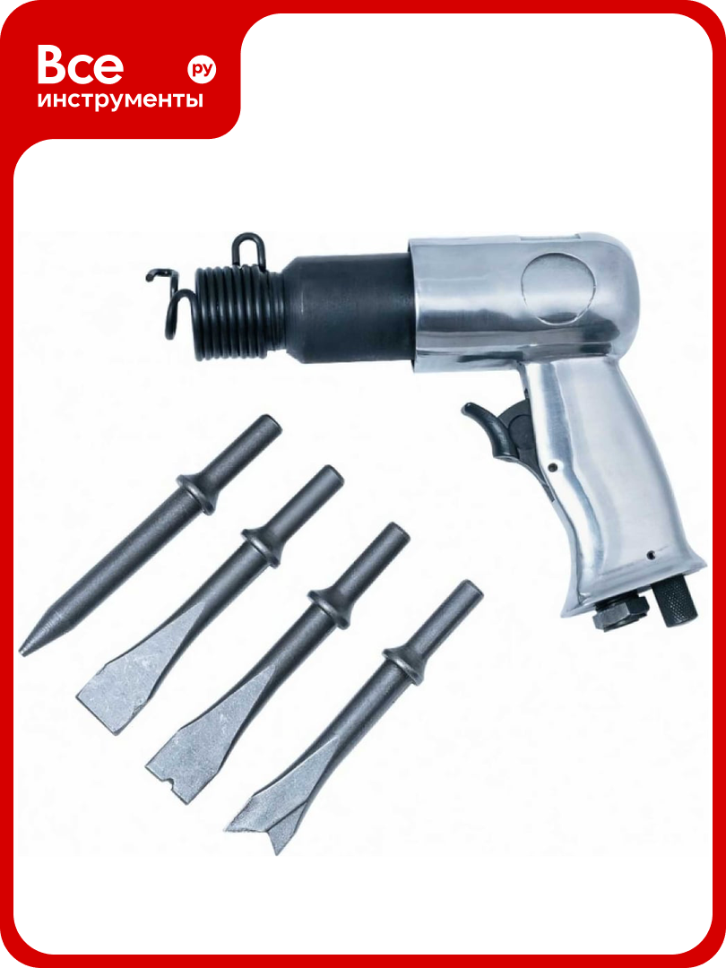 Молоток зубильный пневматический с набором насадок BYAROSS FQC-5002 (190 мм) 4687205818584