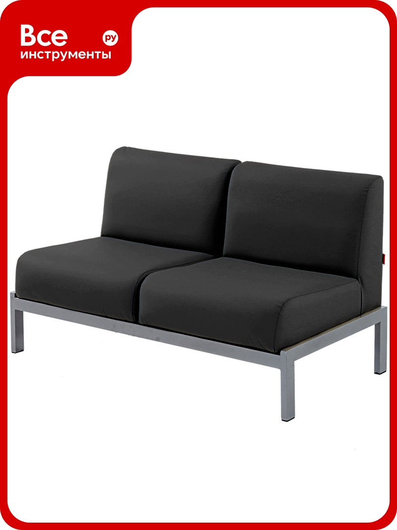 Диван Фабрикант Кожа иск, PV, 1 (черный), AL Сандра 2х-местный 4610097305917