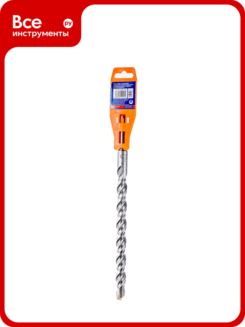 Бур по бетону PATRIOT SDS‑plus с двухгранным стальным резцом, для бетона и кирпича, усиленный технологией защиты