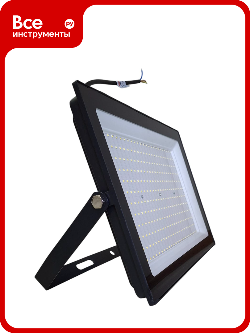 Прожектор KRASO 200W черный 6500К 20000Лм 200Вт (370х280х35мм) PZ-200c