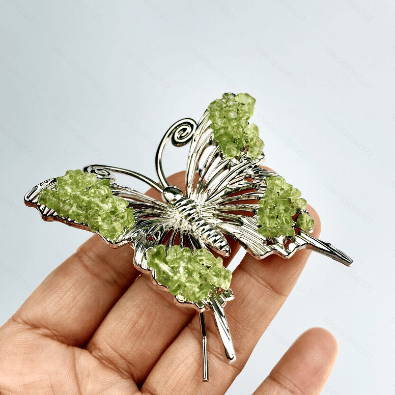 Натуральный кристаллический гравий, бабочка, ручная работа, плетение, DIY декор, орнамент, производитель, оптовая продажа, праздничный подарок