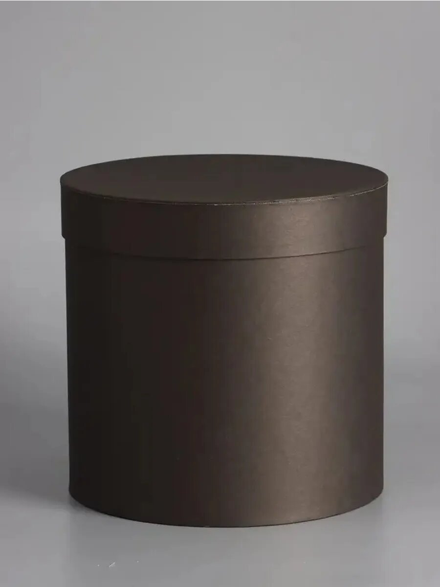 Стильная черная шляпная коробка 23x23 см